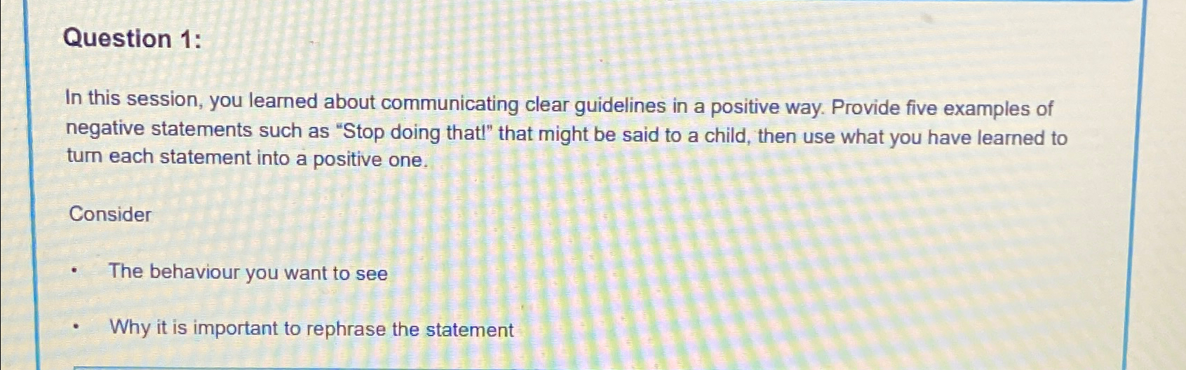 Solved Question 1:In this session, you learned about | Chegg.com