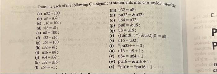 Solved Given the C declaration statements, \( | Chegg.com