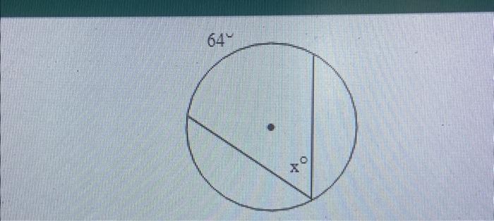 Solved find the value of the variable x, for the circle | Chegg.com