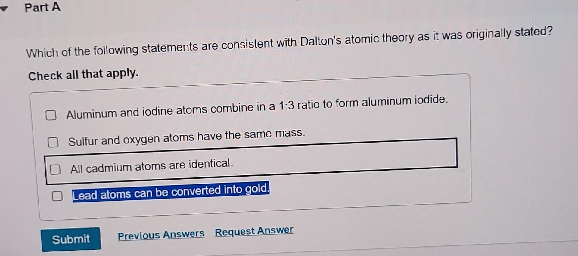 Solved Which of the following statements are consistent with | Chegg.com