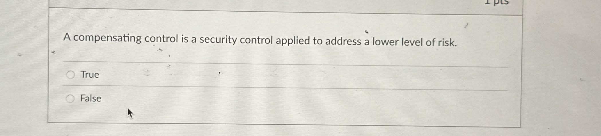 Solved A compensating control is a security control applied | Chegg.com