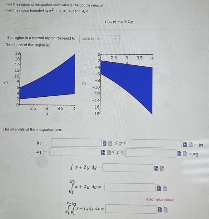 Solved Find the regions of integration and evaluate the | Chegg.com