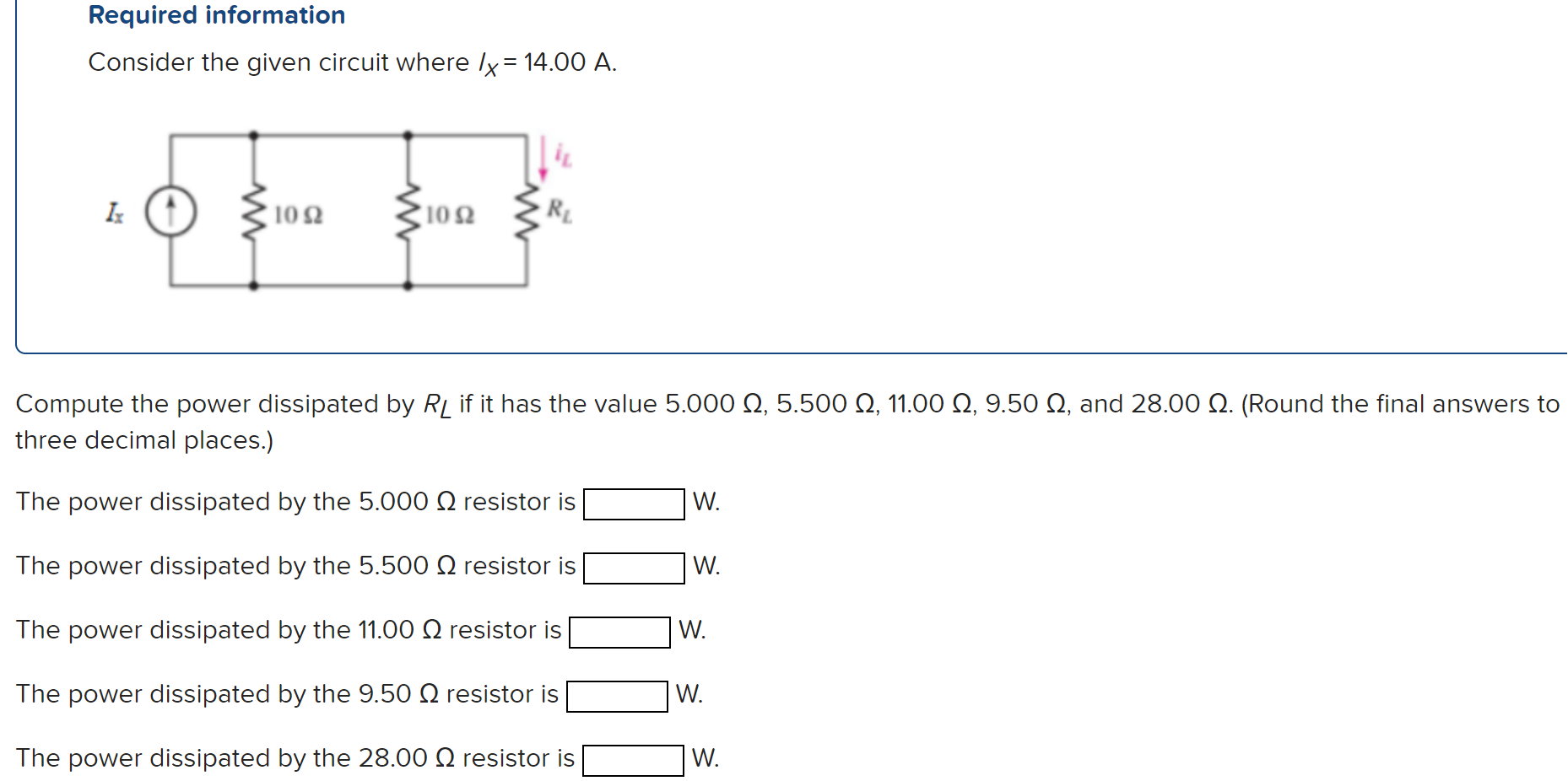 Solved Required informationConsider the given circuit where | Chegg.com