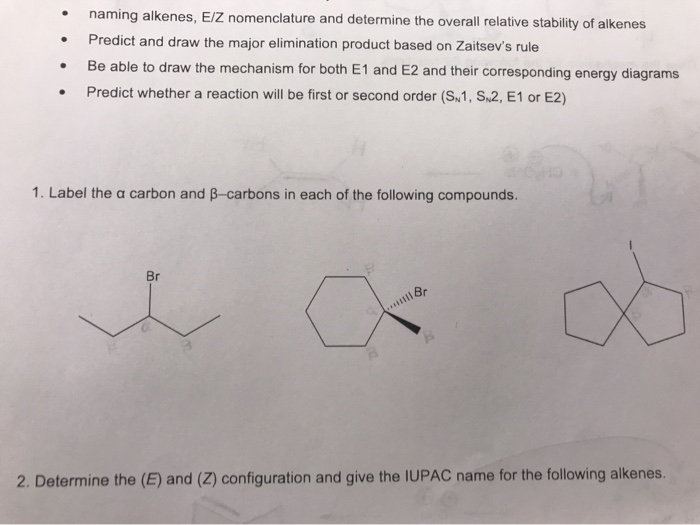 Solved label the alpha carbon and beta carbons in each of | Chegg.com
