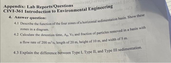 Solved Appendix: Lab Reports/Questions CIVI-361 Introduction | Chegg.com
