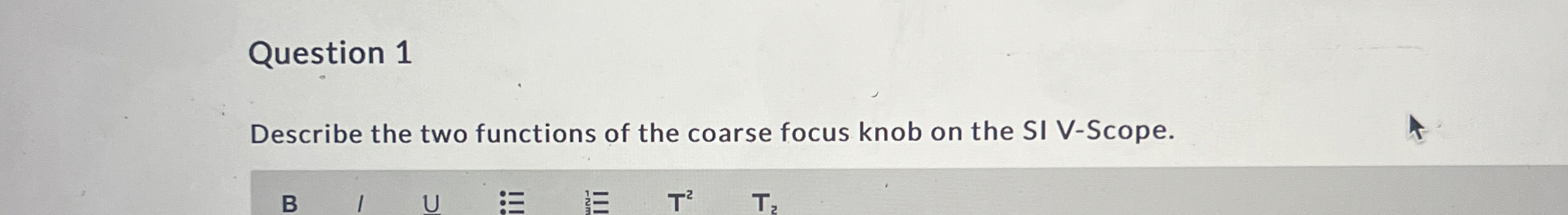 Solved The SI V-Scope allows users toadjust microscope | Chegg.com