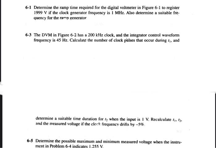 6-1 Determine the ramp time required for the digital | Chegg.com