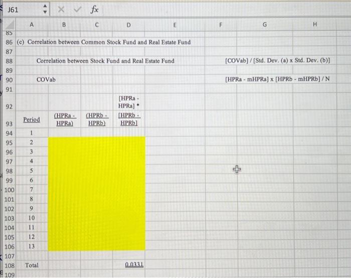 Solved (a) Calculate the HPR for each investment The formula | Chegg.com