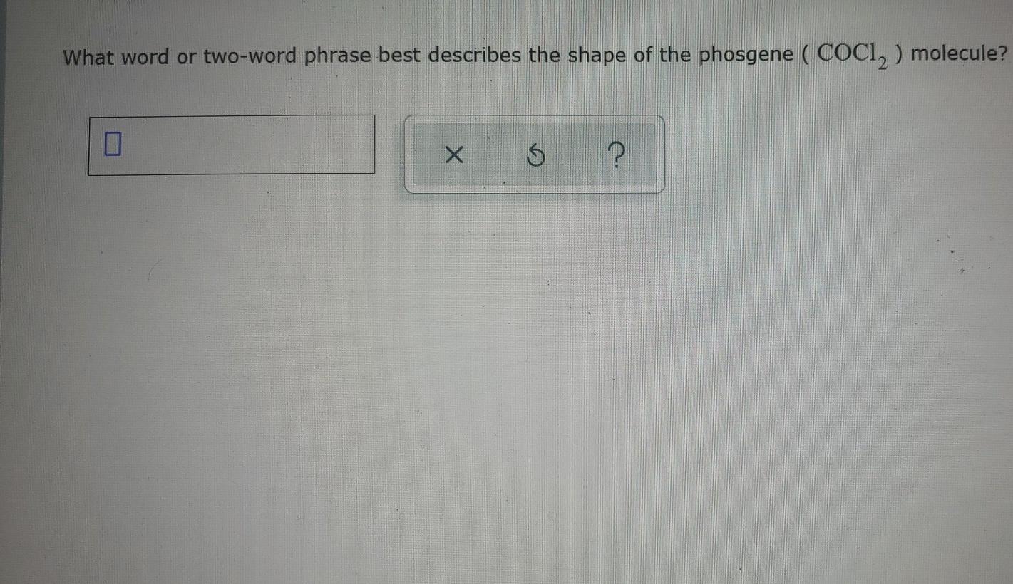 Solved What word or two-word phrase best describes the shape | Chegg.com