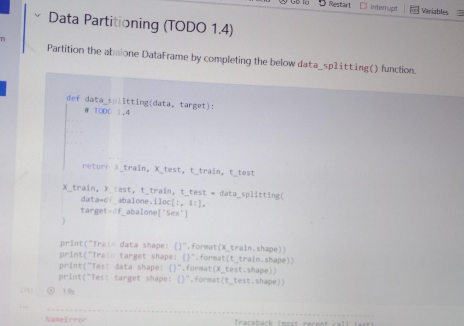 Solved TODO1 (5 points) Well, it is time to go through the | Chegg.com
