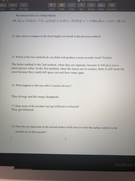 125% + T v View Zoom Add Page Insert Table Chart Text | Chegg.com