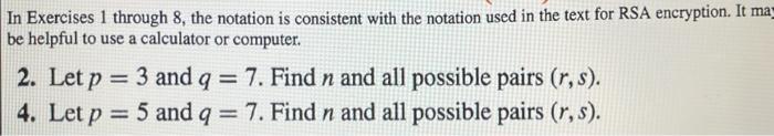 In Exercises 1 through 8, the notation is consistent | Chegg.com