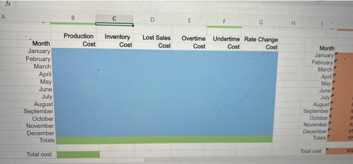Solved 0 Excel Online Activity: Aggregate Planning Consider | Chegg.com