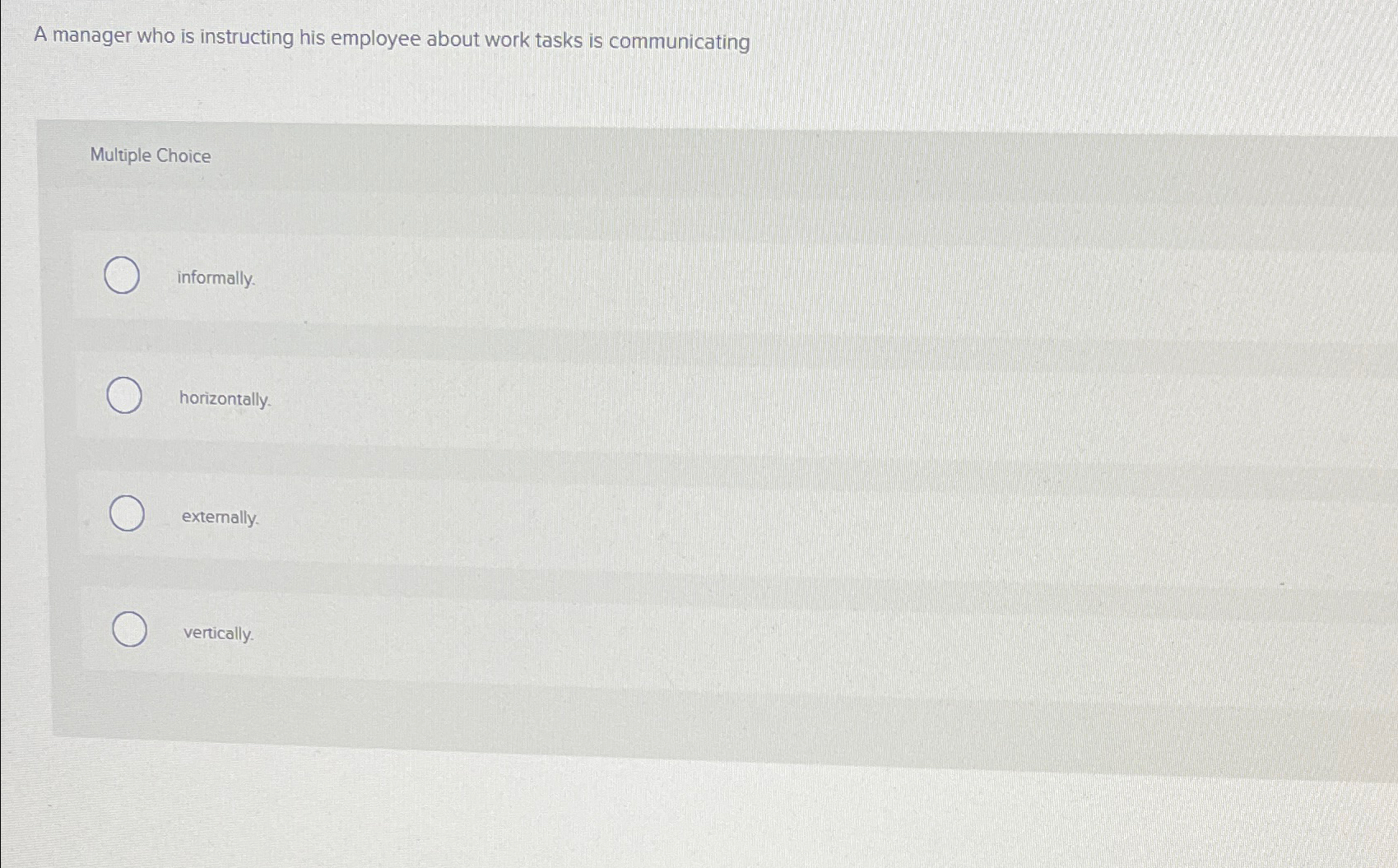 Solved A manager who is instructing his employee about work | Chegg.com