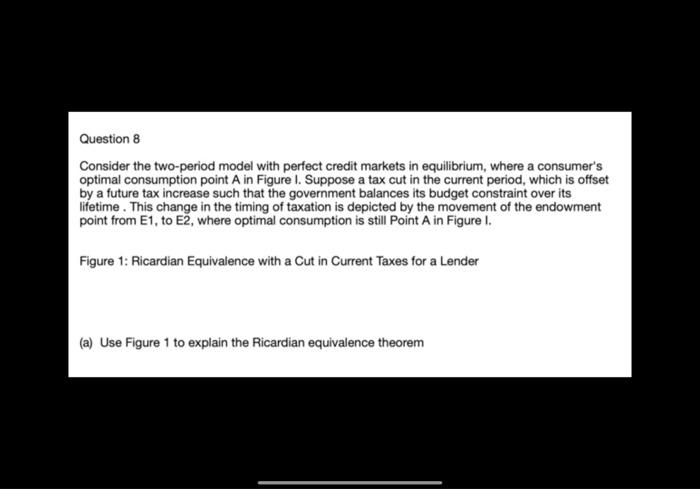 Solved Question 8 Consider the two-period model with perfect | Chegg.com