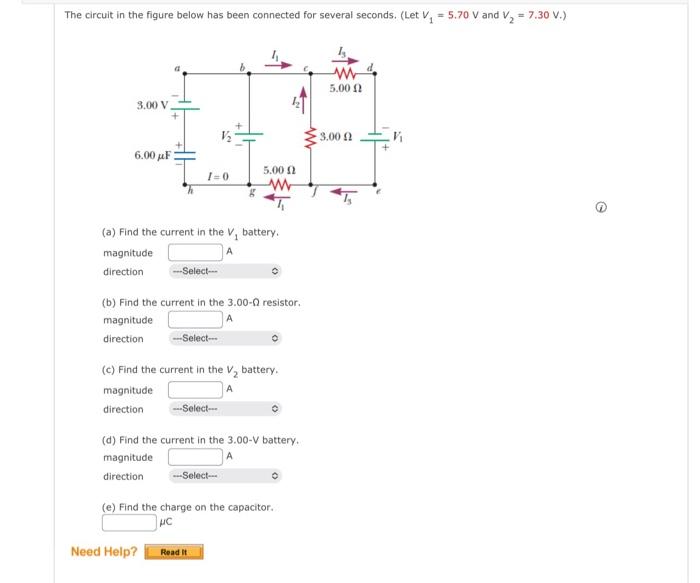 Solved The circuit in the figure below has been connected | Chegg.com