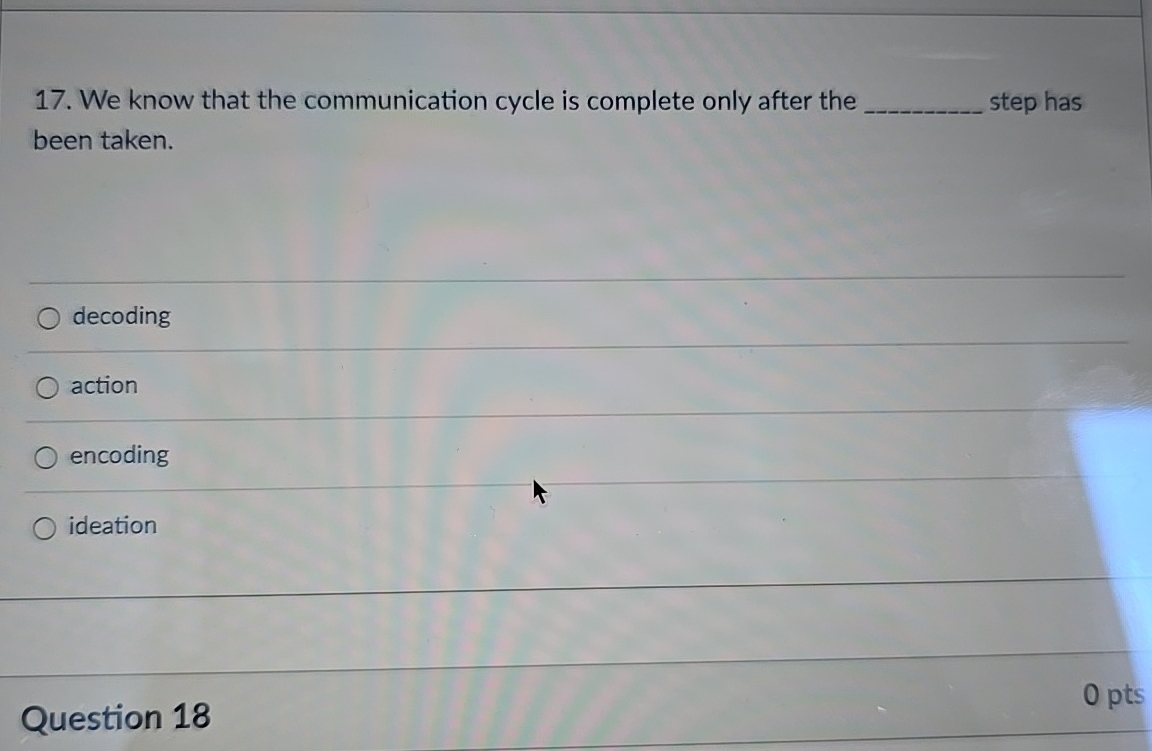 Solved We know that the communication cycle is complete only | Chegg.com