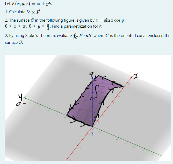 Solved Let vec(F)(x,y,z)=zi+yk.Calculate grad×vec(F).The | Chegg.com