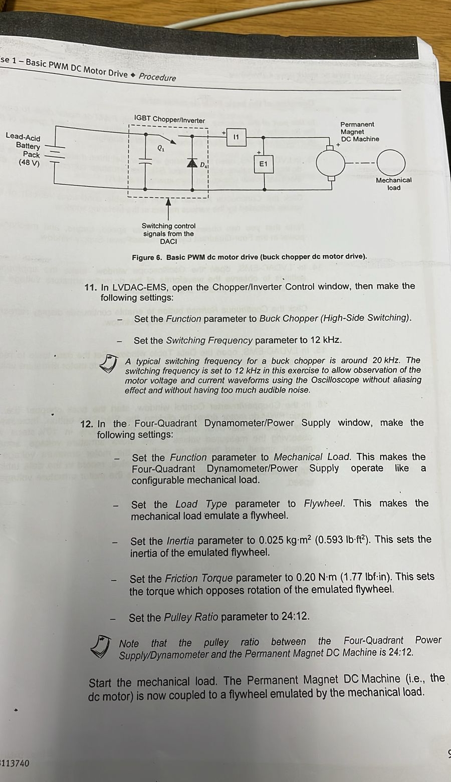 se 1 - ﻿Basic PWM DC Motor Drive * ﻿Procedure11. ﻿In | Chegg.com