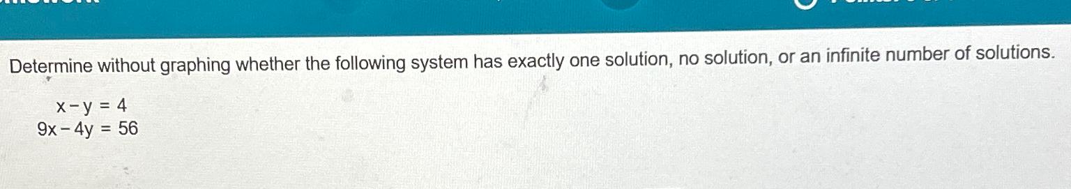Solved Determine without graphing whether the following | Chegg.com