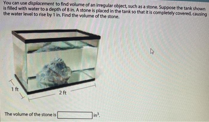 Solved You can use displacement to find volume of an | Chegg.com