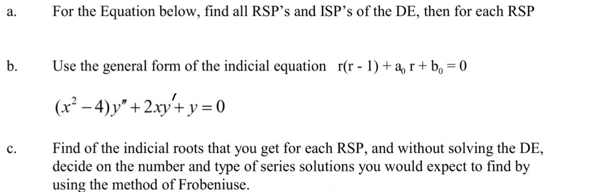 Solved Without actually solving the given differential | Chegg.com