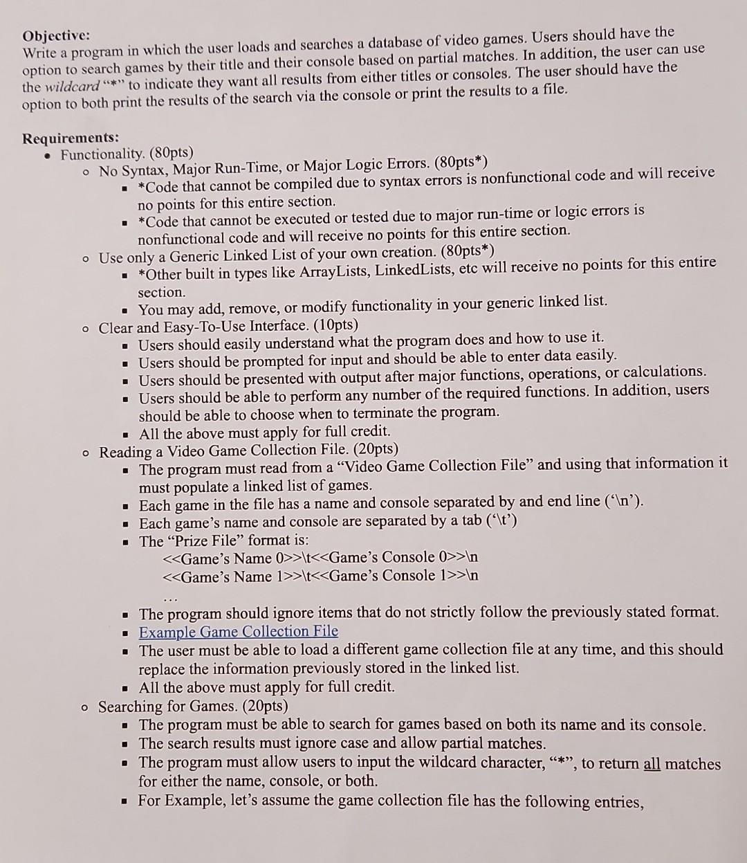 Solved Objective: Write a program in which the user loads | Chegg.com