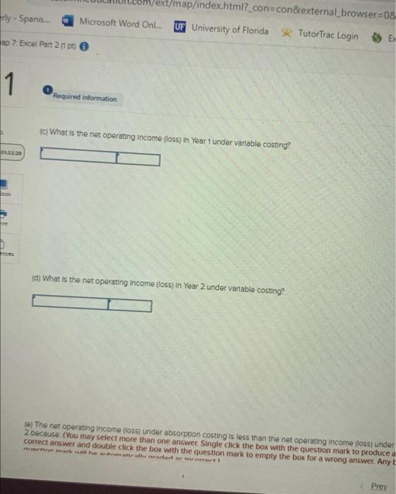 Chapter 7: Applying Excel: Exercise (Algo) (Part 2 of | Chegg.com