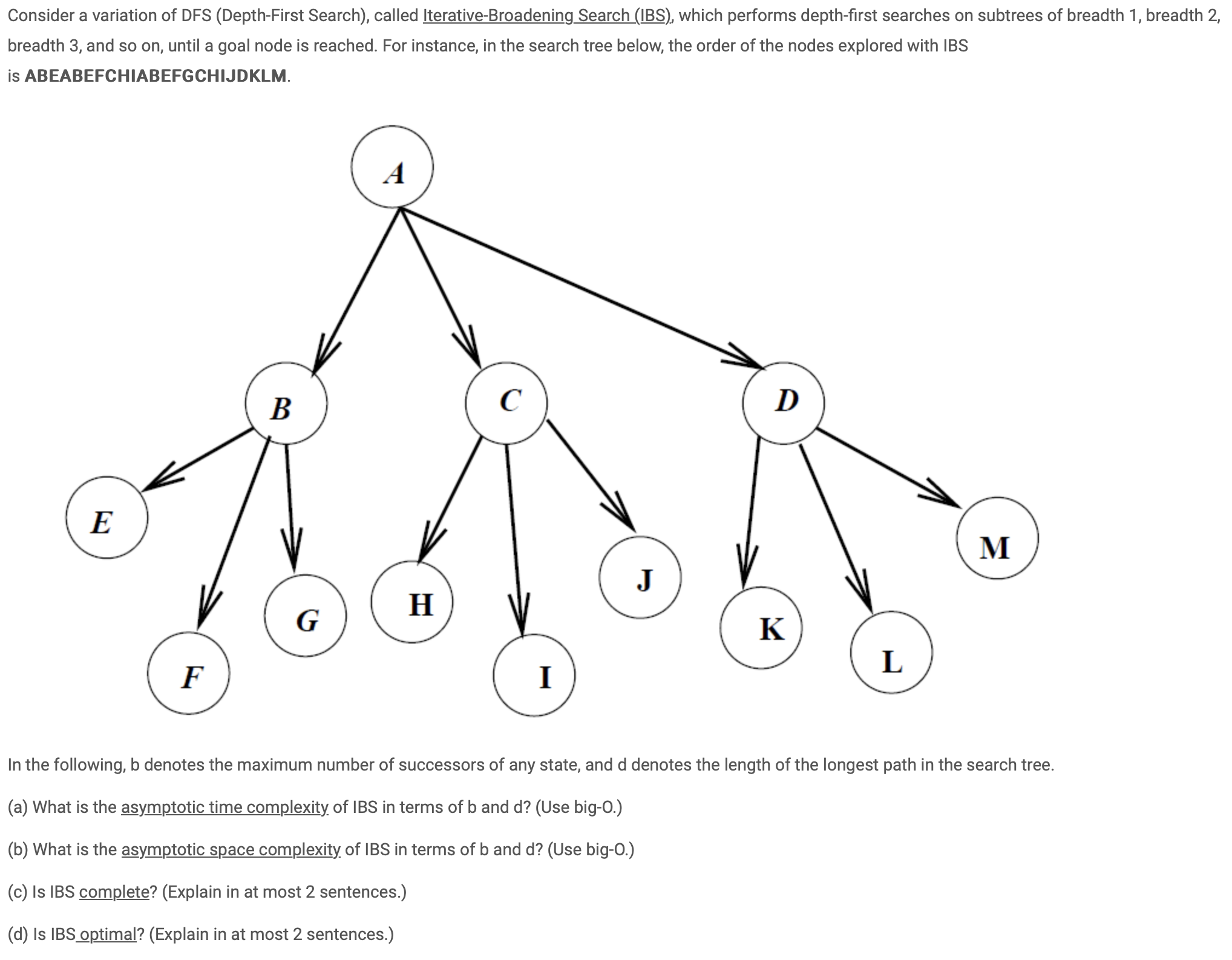 Solved Consider A Variation Of Dfs Depth First Search