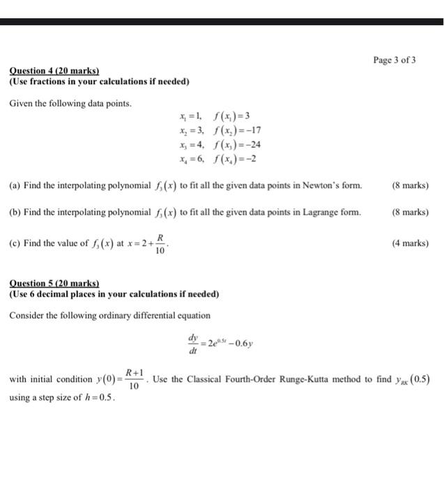 Solved f(x)=x3+(R+1)x−4 (a) Use the backward finite-divided | Chegg.com