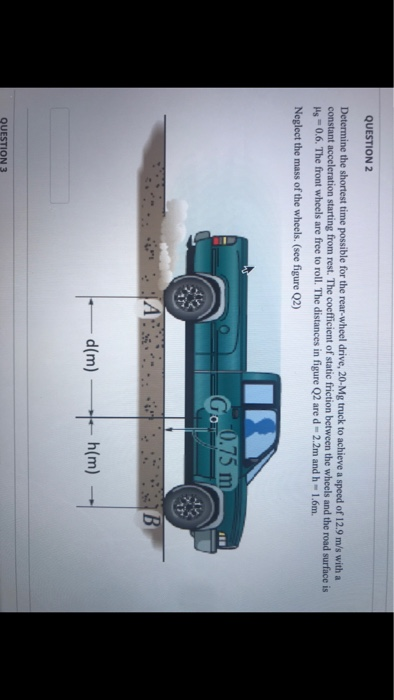 Solved QUESTION 2 Determine the shortest time possible for | Chegg.com