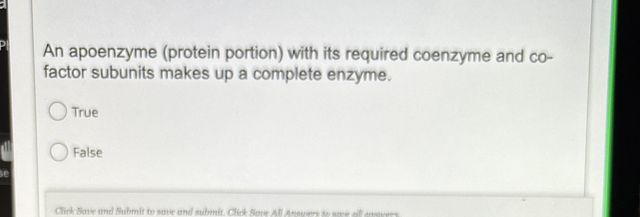 Solved An apoenzyme (protein portion) ﻿with its required | Chegg.com