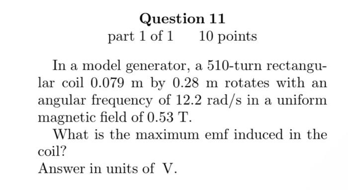 Solved Question 11 part 1 of 110 points In a model | Chegg.com