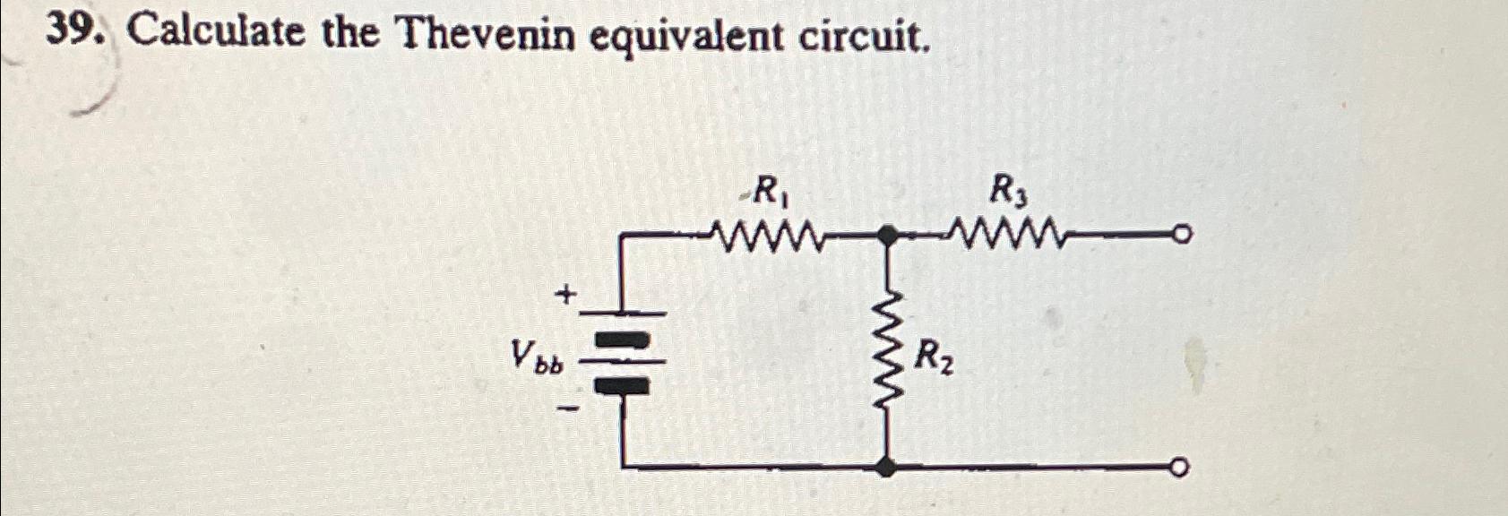 Solved Calculate the Thevenin equivalent circuit. Please | Chegg.com