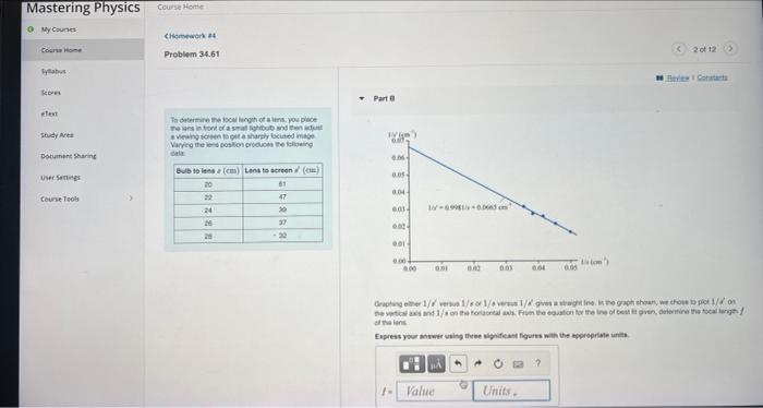 Solved Mastering Physics Course Hone 0 My Cous Chwork Care | Chegg.com