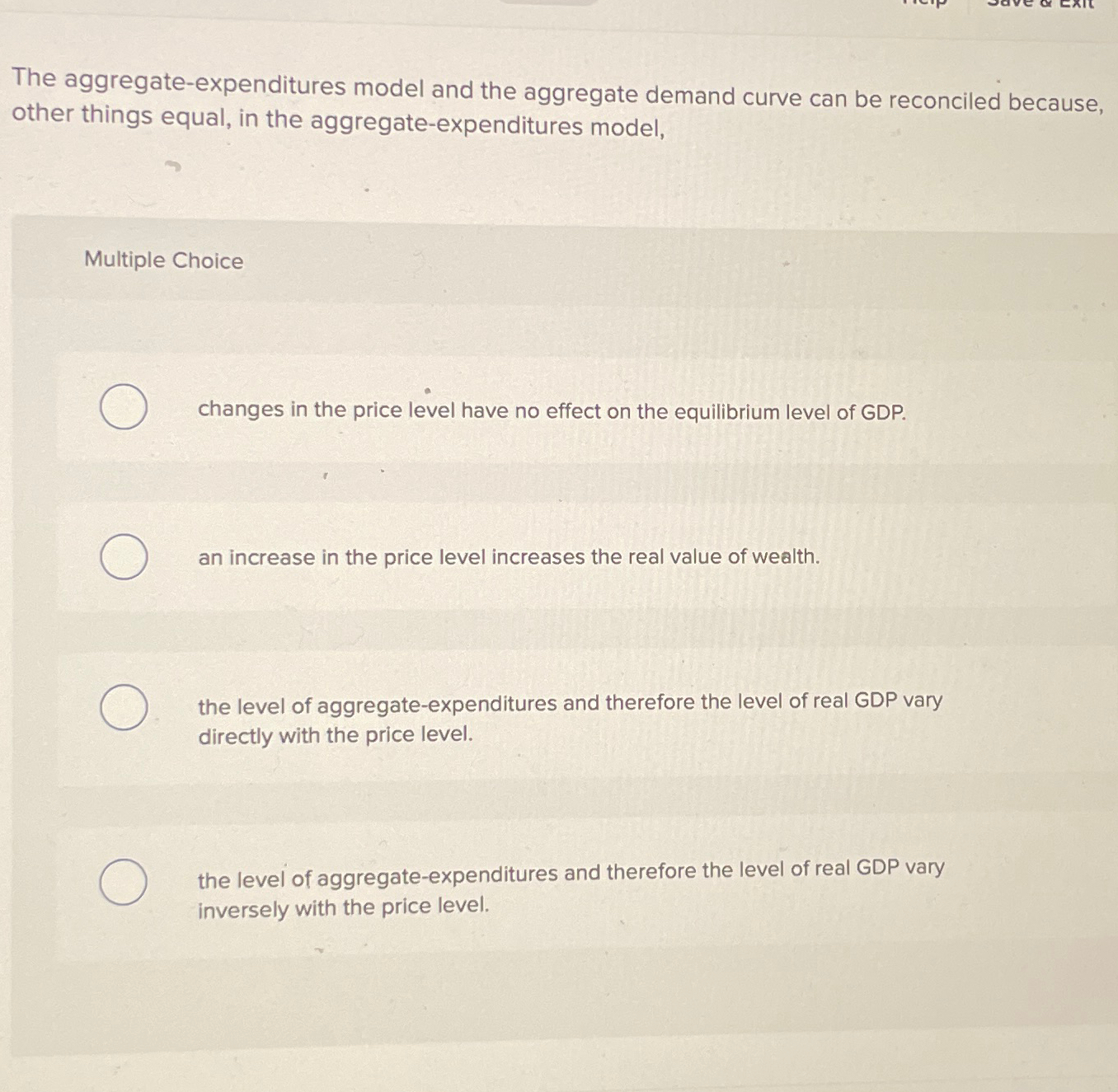 Solved The aggregate-expenditures model and the aggregate | Chegg.com