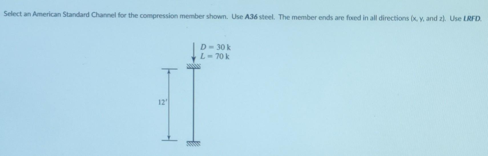 Solved Select an American Standard Channel for the | Chegg.com