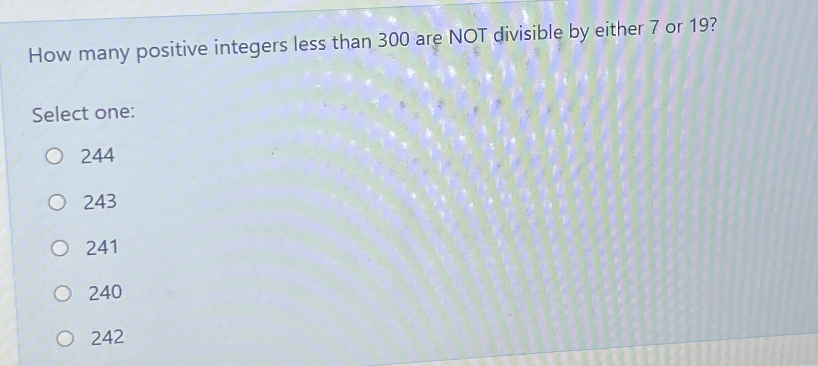Solved How many positive integers less than 300 ﻿are NOT | Chegg.com