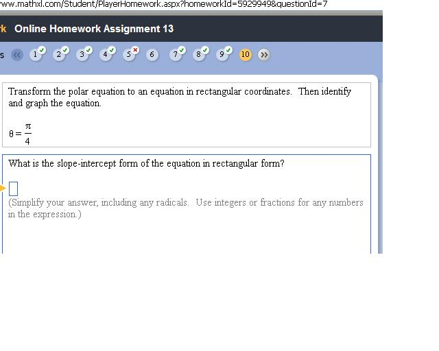 Solved Transform the polar equation to an equation in | Chegg.com