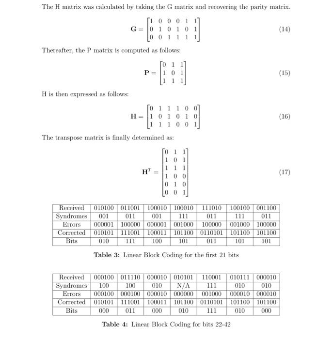 Solved Please Write The Python Code For Linear Block Coding 8580