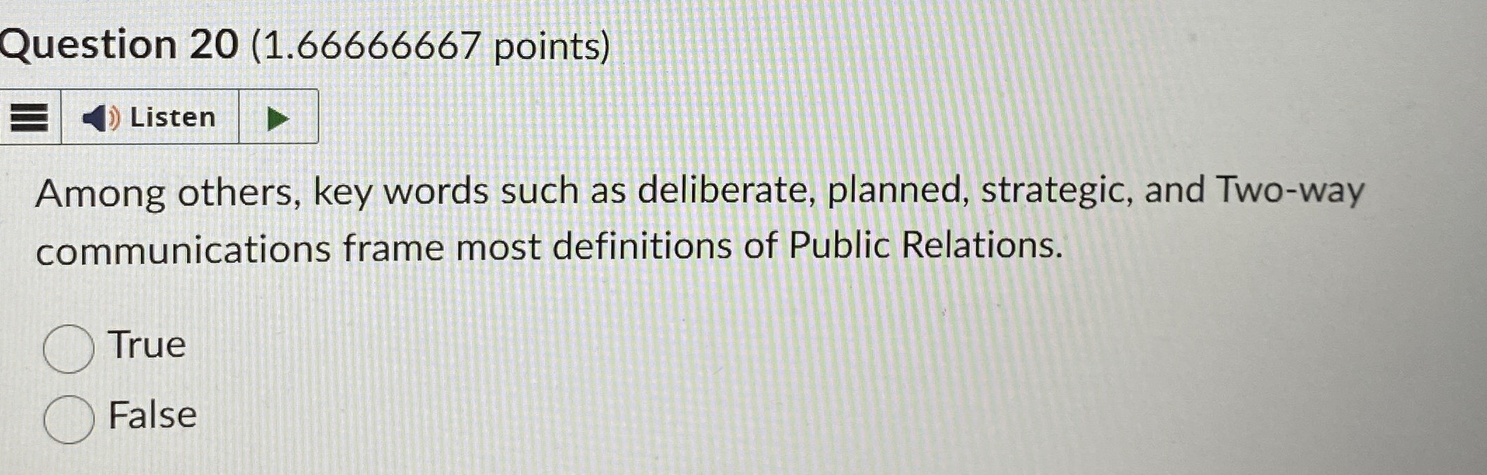 Solved Question 20 (1.66666667 ﻿points)Among others, key | Chegg.com