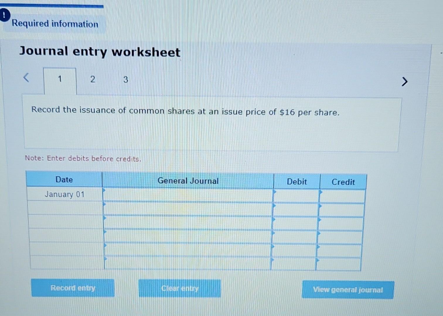 Solved Journal entry worksheet Record the issuance of common | Chegg.com
