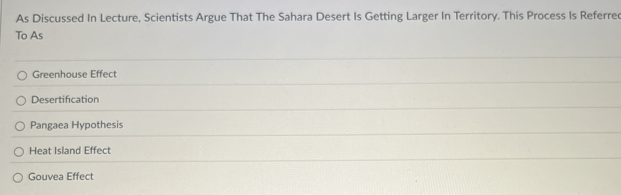 Solved As Discussed In Lecture, Scientists Argue That The | Chegg.com