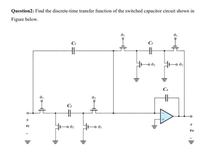 Solved Question2: Find the discrete-time transfer function | Chegg.com