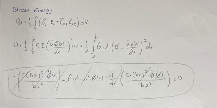 Strain Energy | Chegg.com