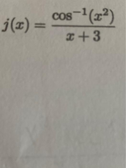 Solved j(x) = cos-(.22) x +3 - Outcomes: Differentiate | Chegg.com