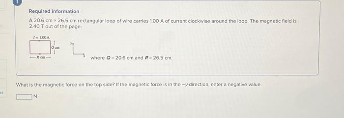 Solved Required information A 20.6 cm×26.5 cm rectangular | Chegg.com