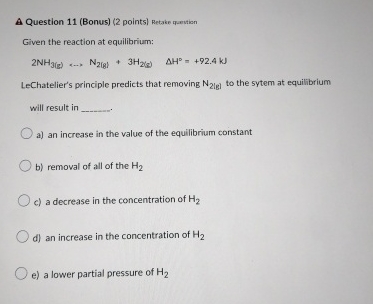 Solved A Question 11 (Bonus) (2 ﻿points) ﻿Retake | Chegg.com