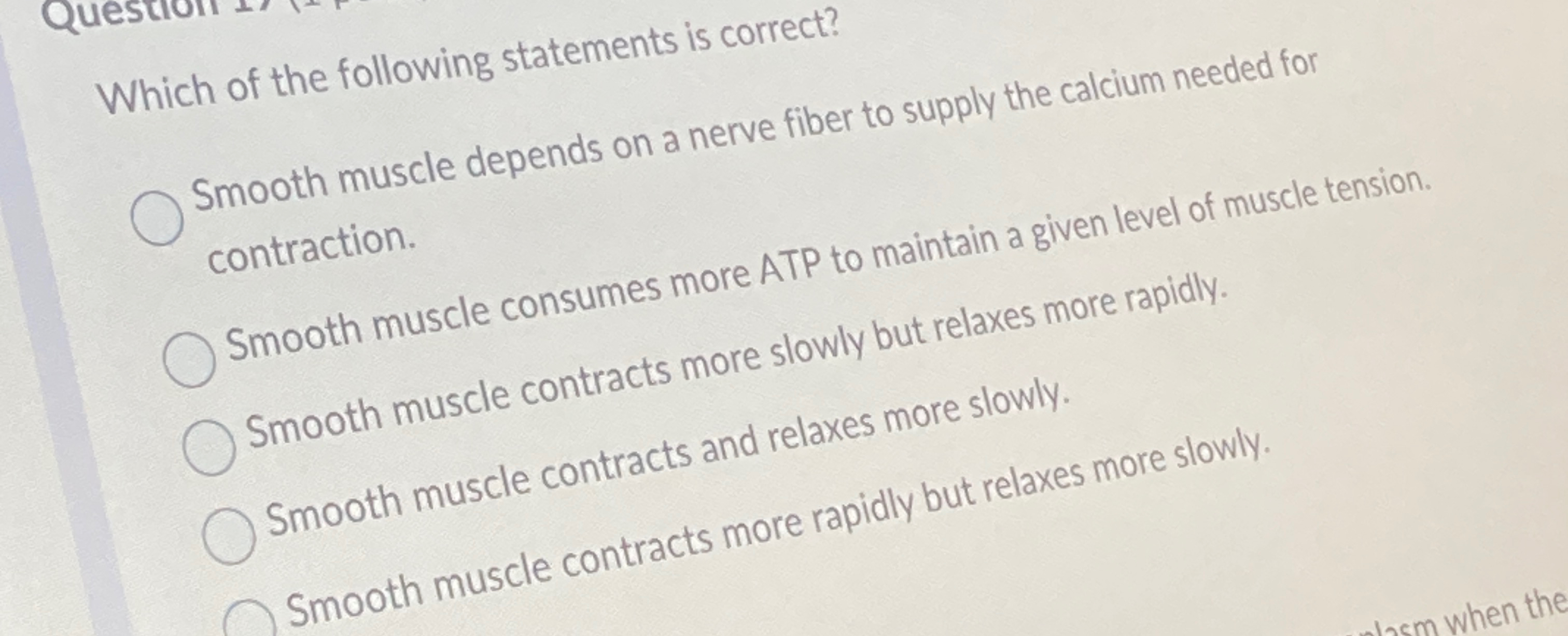 Solved Which of the following statements is correct?Smooth | Chegg.com