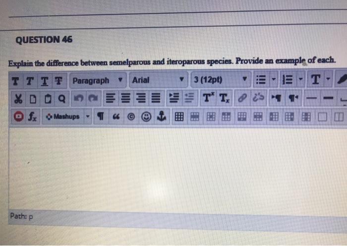 Solved QUESTION 46 Explain the difference between | Chegg.com